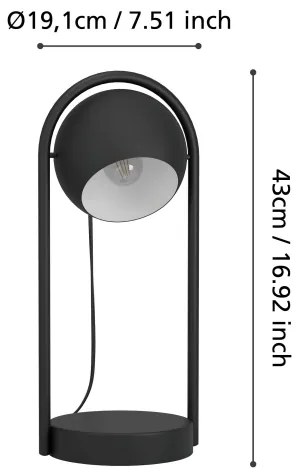 Eglo 900314 - Stolní lampa MURNIA 1xE14/40W/230V