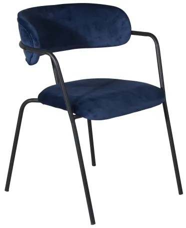 Arrow židle modrý samet