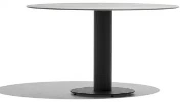 Branta jídelní stůl Ø100 perleťová - vzhled kámen černá Todus
