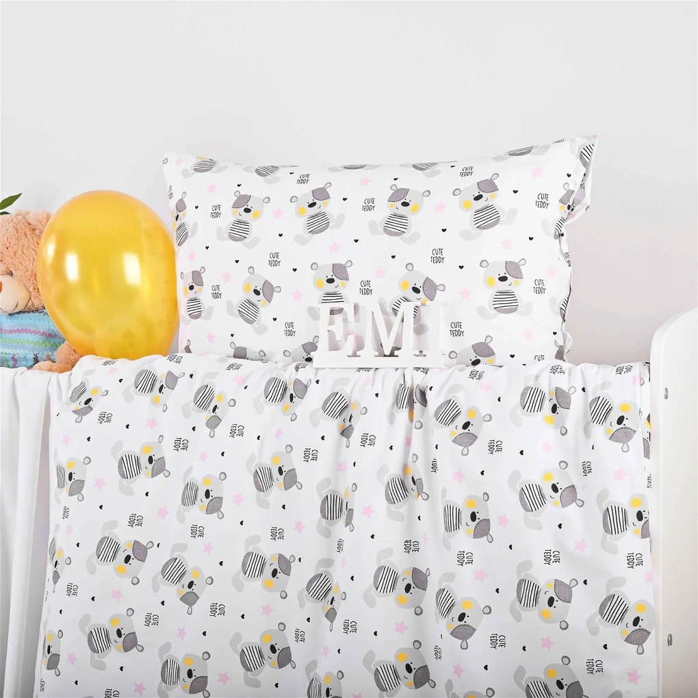 Povlečení dětské bavlněné Teddy EMI: Dětský set 130x90 + 65x45