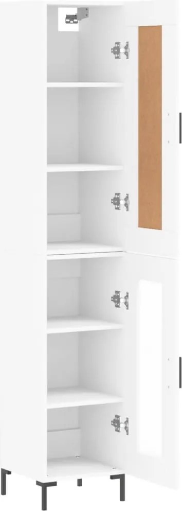 Skříň highboard bílá 34,5 x 34 x 180 cm kompozitní dřevo 3200385
