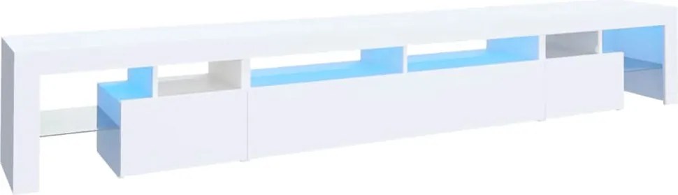 TV skříňka s LED osvětlením bílá 260x36,5x40 cm 3152778