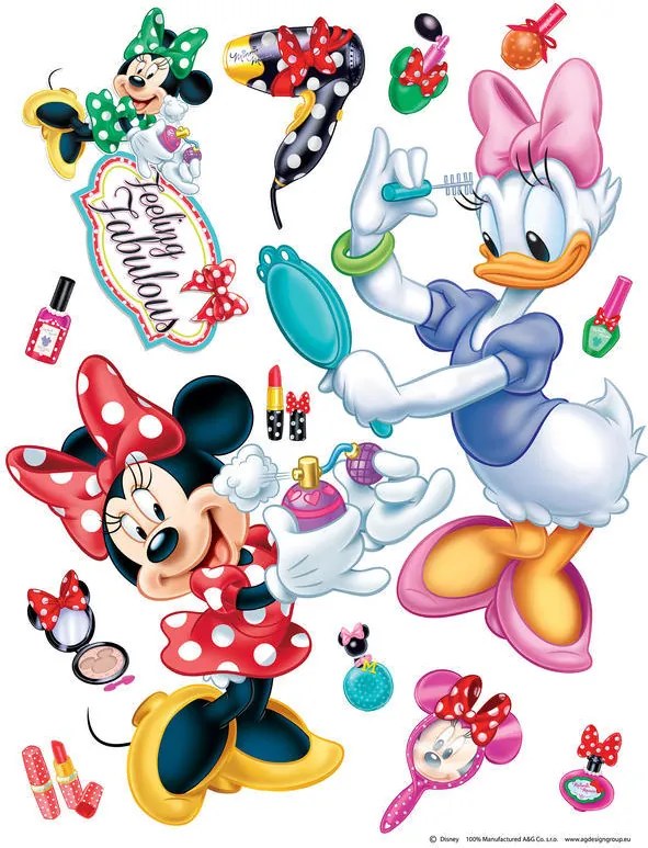 AG Design Minnie Mouse Disney - samolepka na zeď 65x85 cm