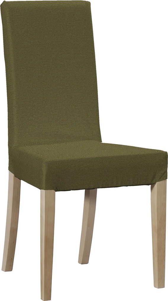 Potah na židli IKEA Harry, krátký barva zelená látka pletený vzor