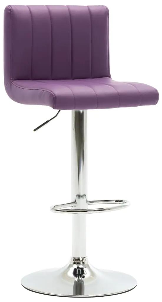 249738 vidaXL Barová stolička fialová umělá kůže
