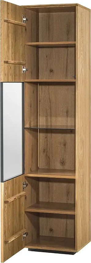 Vitrína s LED osvětlením Minura 10 45 cm z masivu dub přírodní