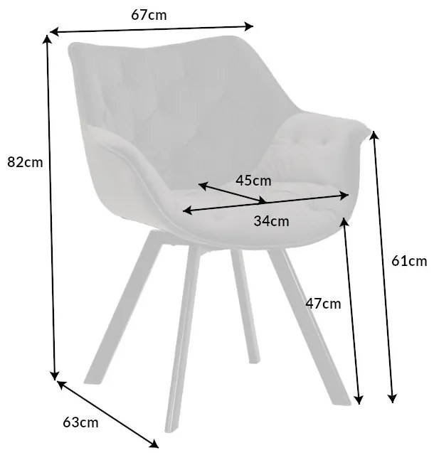 Designová otočná židle Kiara tmavě zelený samet