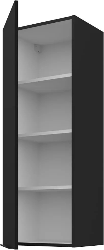 SIENA | horní skříňka 40 G-108 1F s policemi | 40 cm | UNI dvířka | EXTRA VYSOKÁ | černá