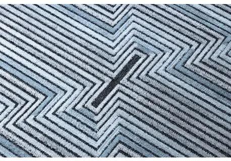 koberec Strukturální SIERRA G5018 ploché tkaní modrý proužky, diama velikost 160x220 cm | krásné koberce cz