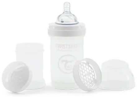 TWISTSHAKE Láhev kojenecká Anti-Colic 180 ml bílá 0m+