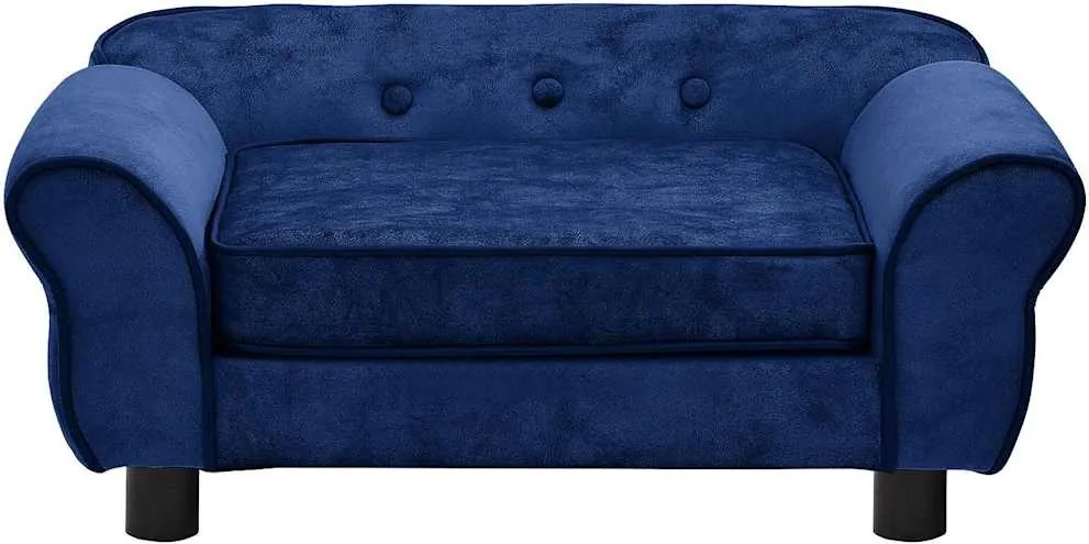 Pohovka pro psy modrá 72 x 45 x 30 cm plyš 171040