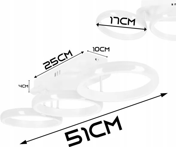 LED Stmívatelné stropní svítidlo LED/30W/230V 3000-6500K bílá Wi-Fi Tuya + DO