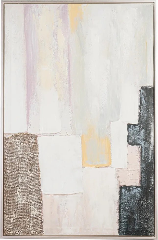 BIZZOTTO Obraz v rámu 120 x 80 cm šedo-béžový 0245268
