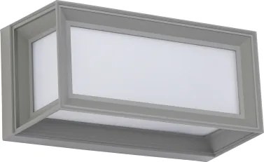 Brilagi - LED Venkovní nást. svítidlo se senzorem PARKER LED/12W/230V šedá IP44