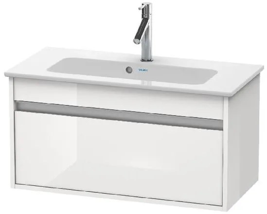 Duravit Ketho - Umyvadlová skříňka Compact 41x80x39 cm, 1 zásuvka, lesklá bílá KT642302222