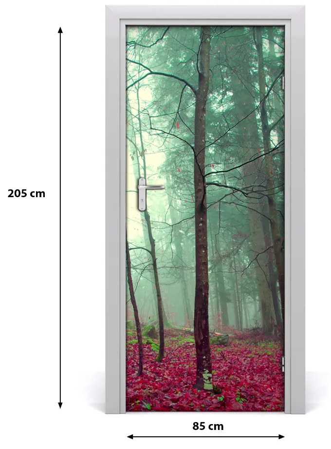 Fototapeta na dveře les podzim 85x205 cm