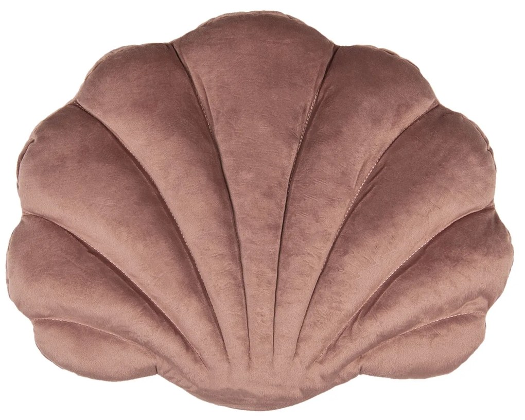 Starorůžový sametový polštář s výplní - 28*38 cm