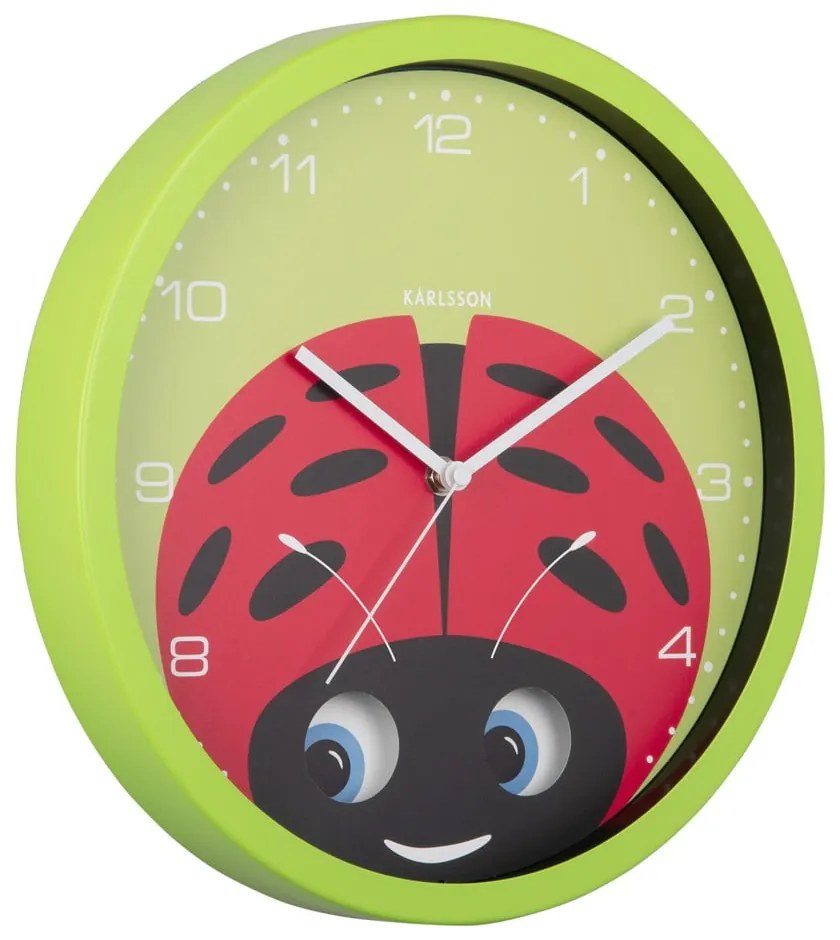 Dětské hodiny ø 31 cm Peekaboo Ladybug – Karlsson