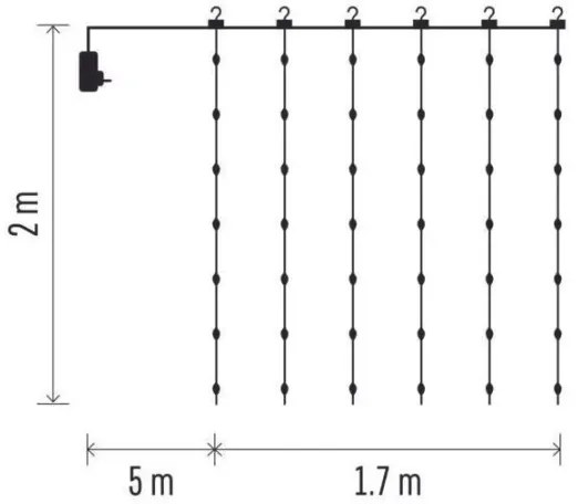 LED Venkovní řetěz 240xLED/8 funkcí 6,7 m IP44 teplá bílá