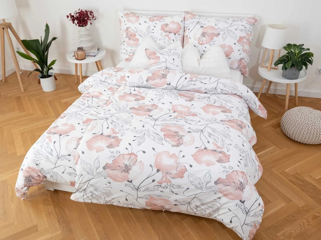 MK Lůžkoviny Francouzské povlečení Mako jersey – Elodie 220 × 200 cm, 2ks 70 x 90 cm