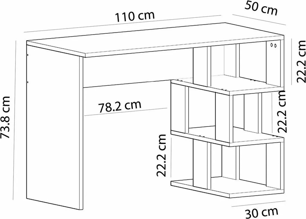 Pracovní stůl Dardanos White