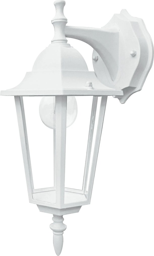 FAN LANT-MILANO/AP1B BCO Venkovní nástěnné svítidlo DOWN MILANO bílá, 1xE27, IP44, 21 x 36 cm - FANEUROPE