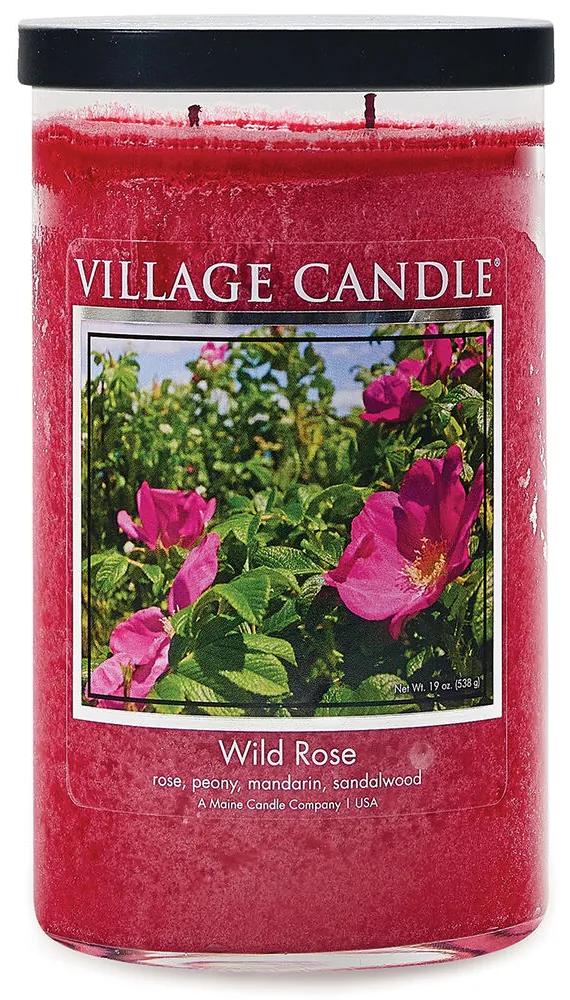 Village Candle Vonná svíčka Divoká Růže - Wild Rose, 538 g