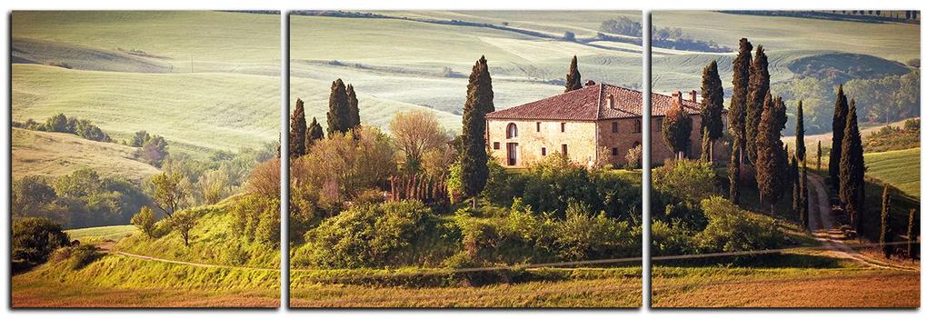 Obraz na plátně - Italská venkovská krajina - panoráma 5156C (120x40 cm)