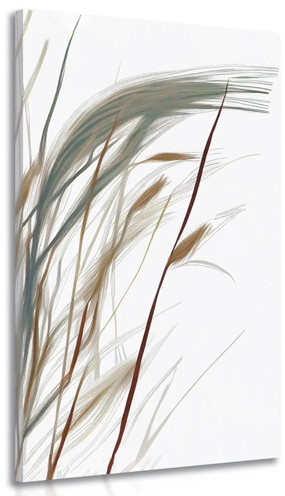 Obraz stébla trávy s nádechem minimalismu Varianta: 50x100