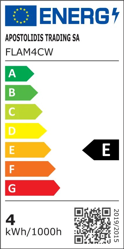 Diolamp LED Filament Candle žárovka čirá C35 4W/230V/E14/6500K/500Lm/360°