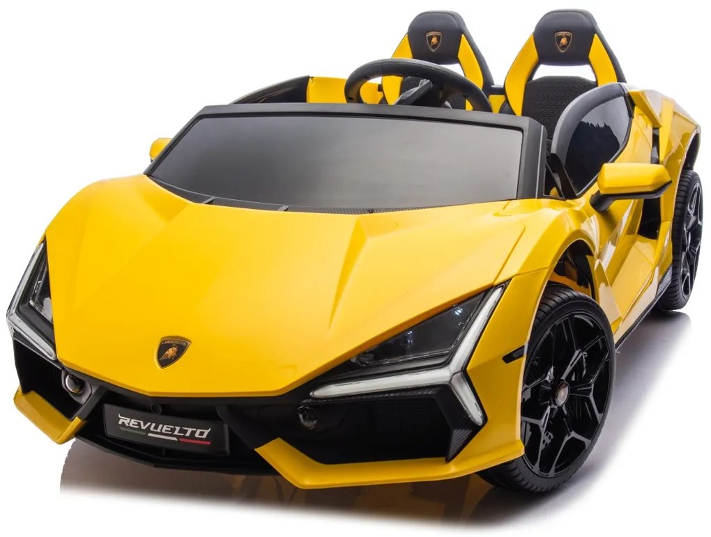 Dětské elektrické auto Lamborghini Revuelto XL STRONG žluté