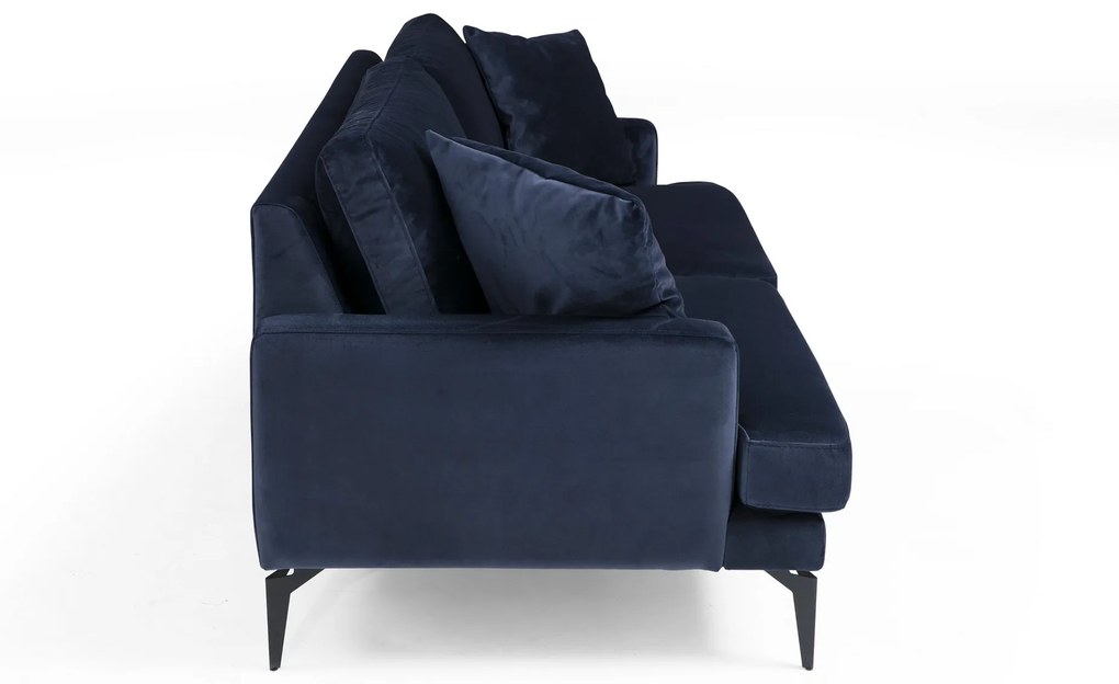 Atelier del Sofa 3-místná pohovka Papira 3 Seater - Navy Blue, Modrá