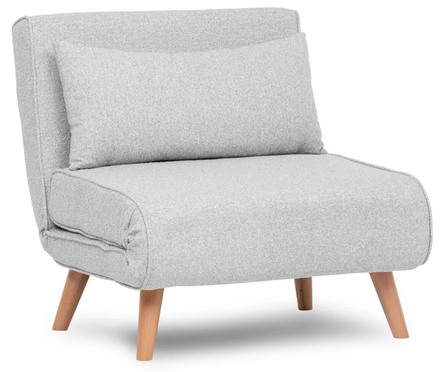 Hanah Home Rozkládací křeslo FOLDE šedé