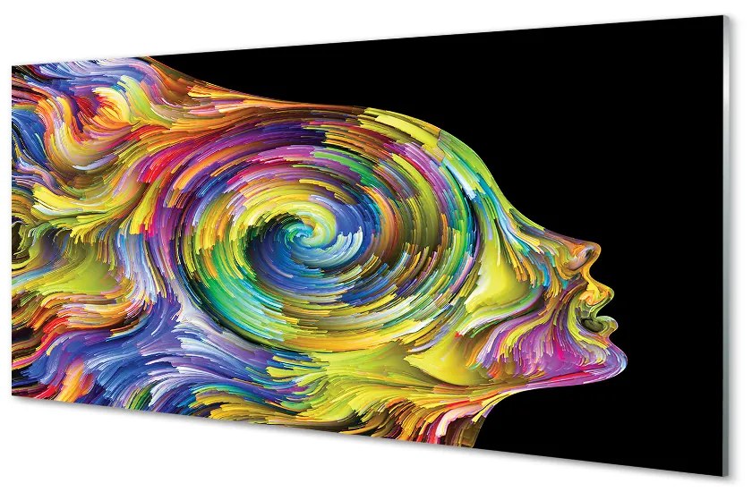 akrylový obraz Žena barevný obrázek 100x50 cm