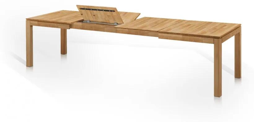 Rozkládací jídelní stůl masiv divoký dub Lisabon 80/130x80
