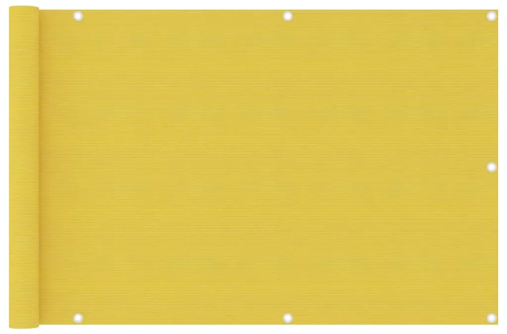 Balkonová zástěna žlutá 90 x 400 cm HDPE 310997