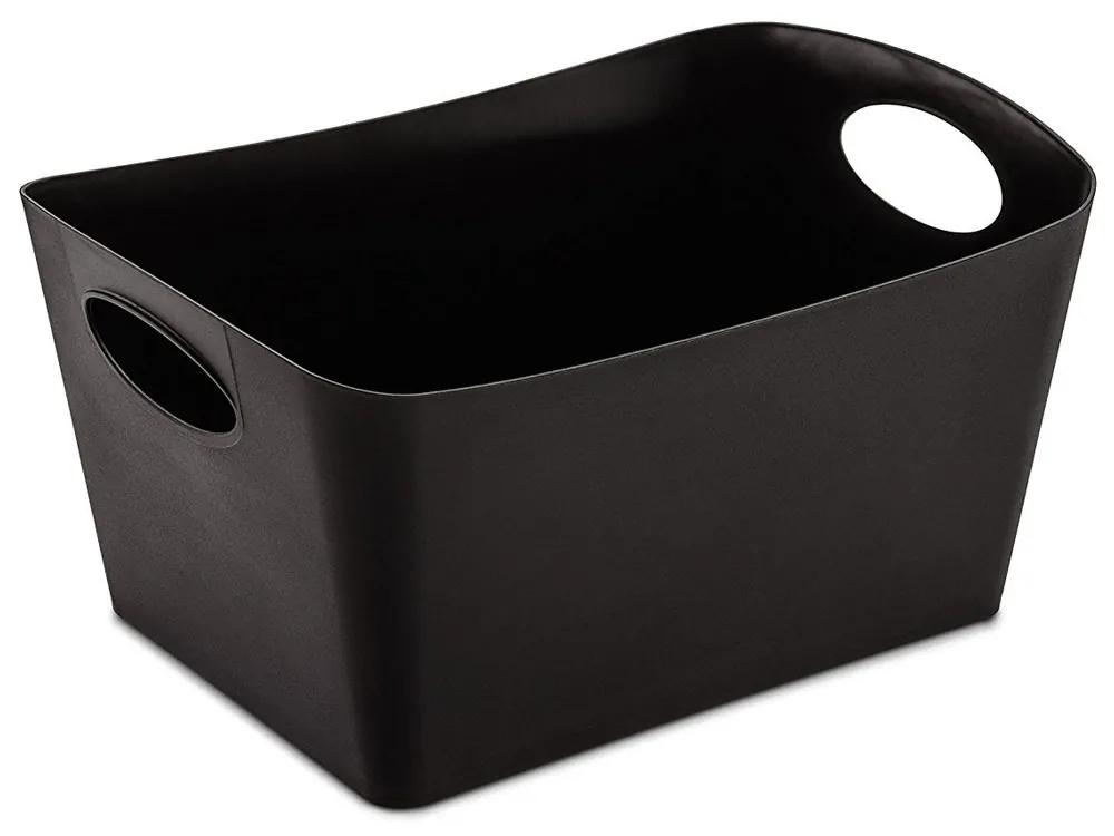 Škopek do koupelny BOXXX, kontejner, velikost M - barva černá, KOZIOL