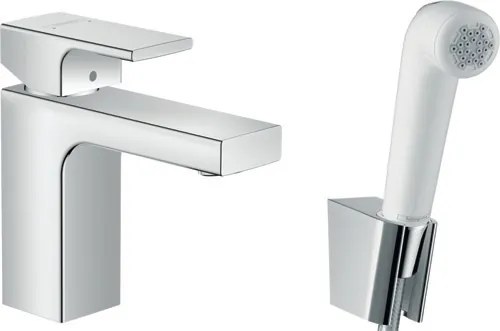 Hansgrohe Vernis Shape - Sada Bidette - Umyvadlová baterie stojánková s bidetovou sprškou, chrom 71216000