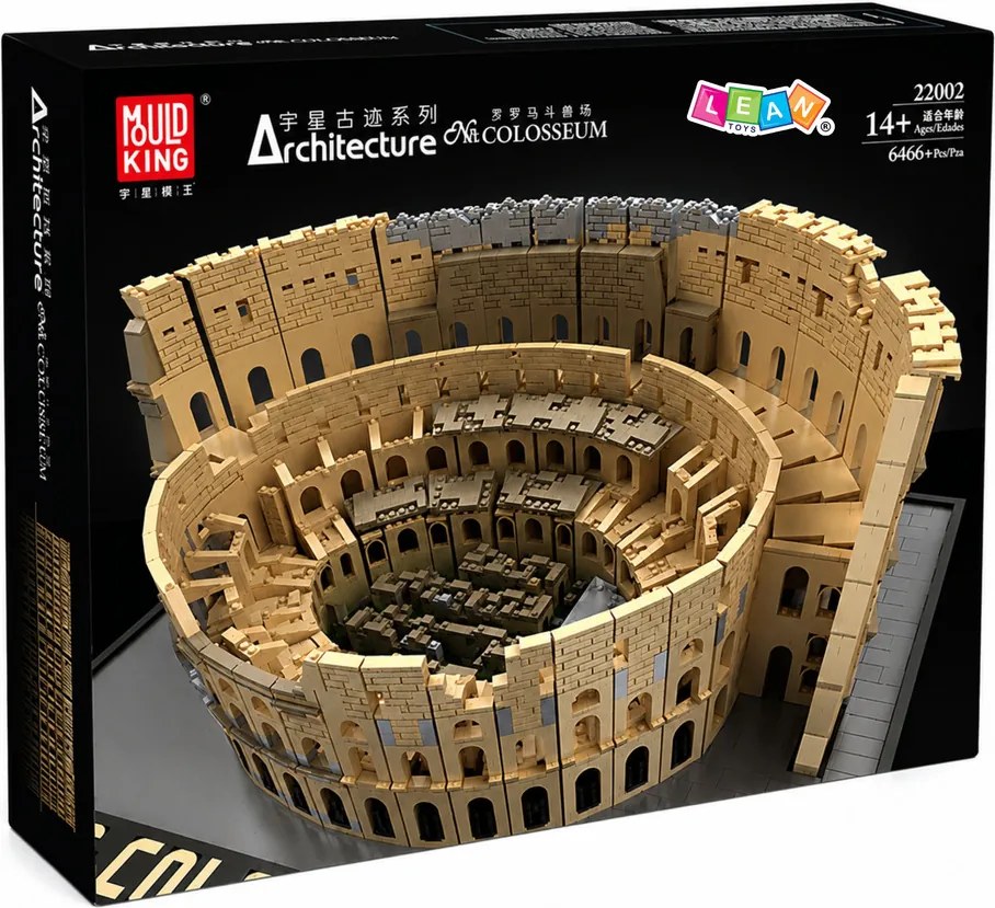 LEAN Toys Stavební kostky – Římské Koloseum, 6466 dílů