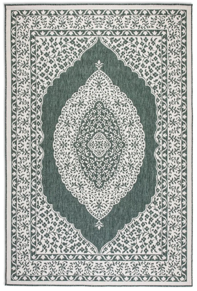 ELLE Decoration, Kusový koberec Gemini 106025 Green z kolekce Elle – na ven i na doma, 200x290, zelená, chodba / předsíň