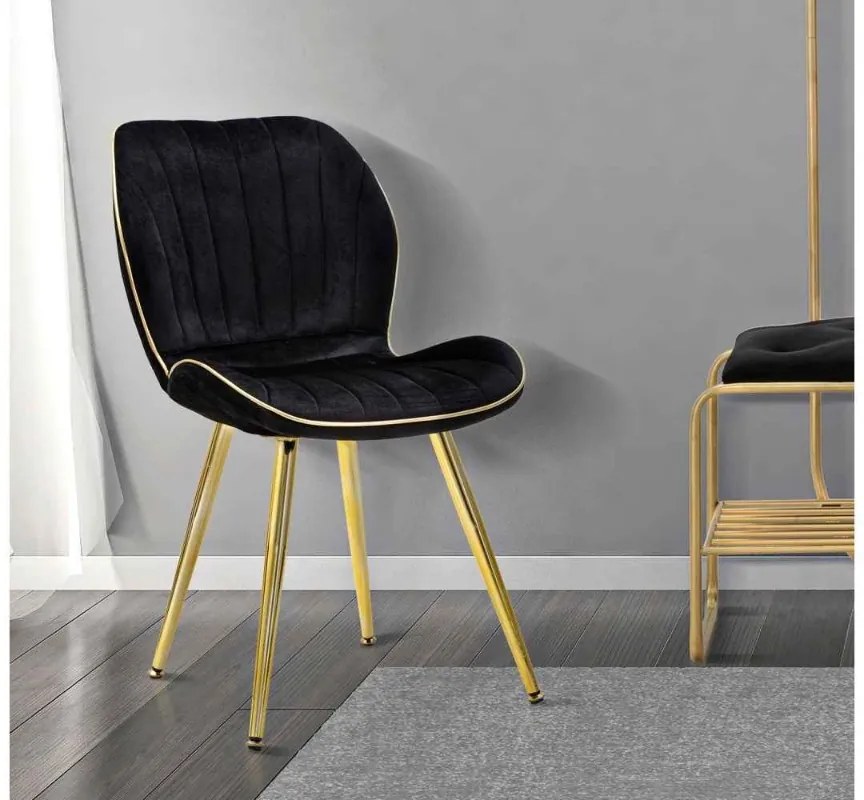 Designová jídelní židle Dandelion II černá