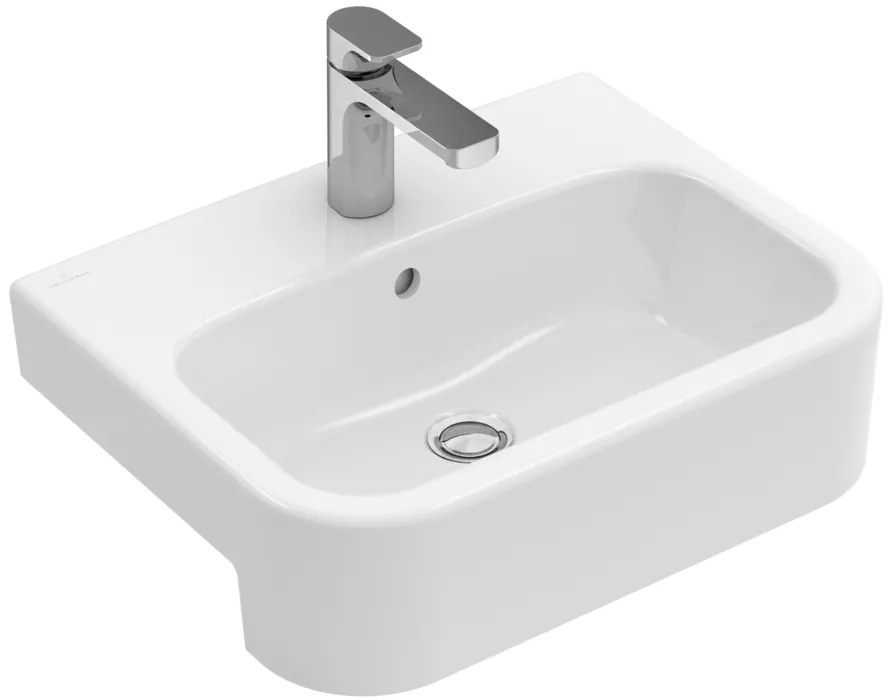 Villeroy & Boch ARCHITECTURA - Polozapuštěné umyvadlo, 550x430x170 mm, s přepadem, bílá alpin 41905501