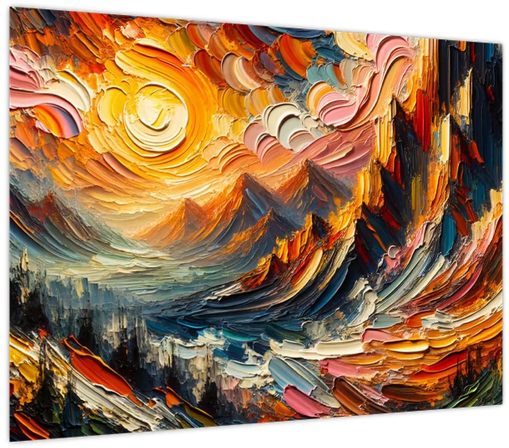 Obraz - Hory zalité sluncem (70x50 cm)