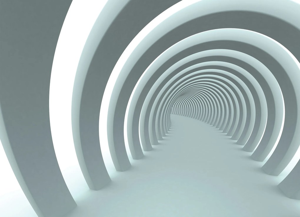 Malvis Tapeta Abstrakt tunel white Vel. (šířka x výška): 144 x 105 cm