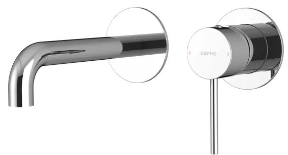 Sapho Sapho, ULTRAMIX 2-prvková podomítková umyvadlová baterie, hubice 20cm, chrom, UT018