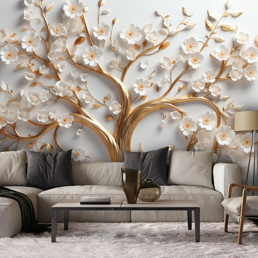 Gario Fototapeta Nádherný zlatý strom Materiál: Vliesová, Rozměry: 200 x 140 cm