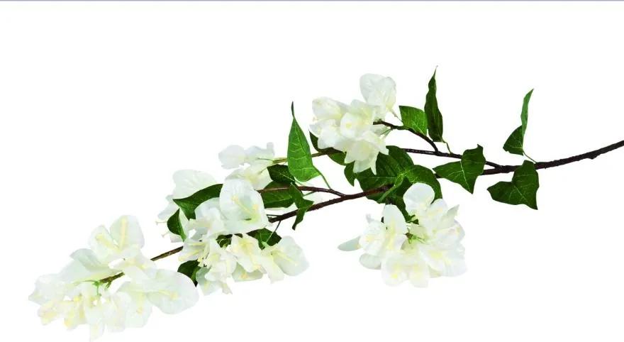 Umělá květina Bougainvillea bílá L