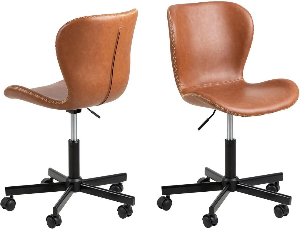 ACTONA Kancelářská židle Batilda A1 hnědá 87 × 55 × 54 cm