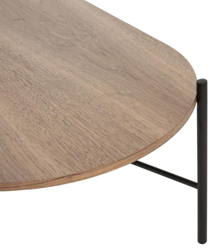 noo.ma Ořechový konferenční stolek Toglan 115 x 50 cm