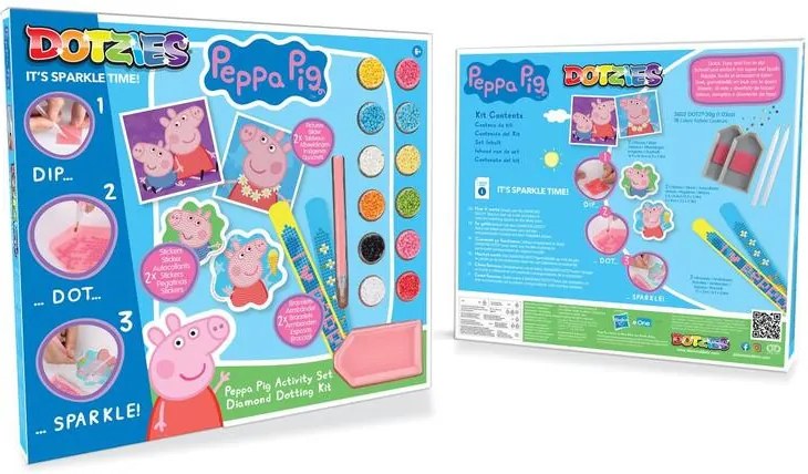 Diamond Dotz Velká sada diamantové tvoření Peppa Pig Dotzies